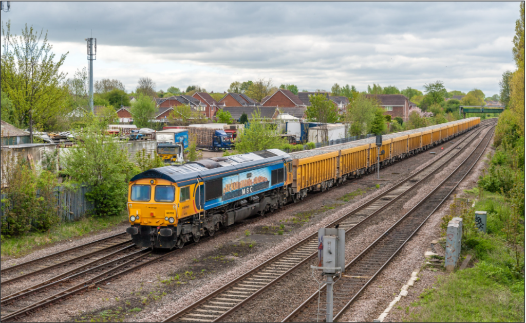 Dapol 7D-066-003 Class 66 66709 GBRF Sorrento MSC Livery O Gauge (Free ...