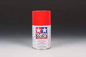 Tamiya TS-49 Gloss Bright Red Acrylic Spray Paint 100ml - Colletts Models