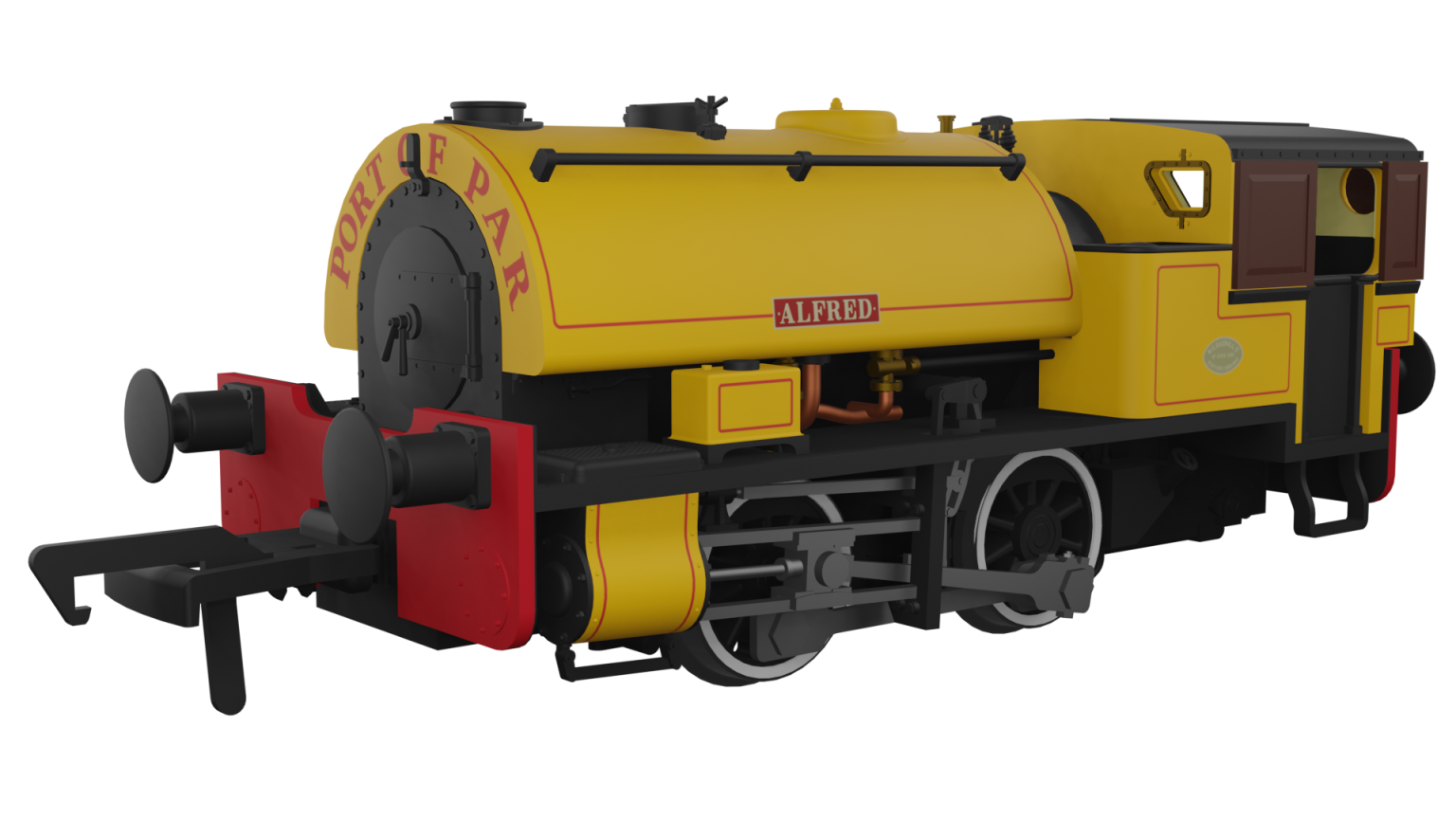 Rapido Trains 968004 Port of Par Bagnall – ‘Alfred’ Port of Par Yellow ...